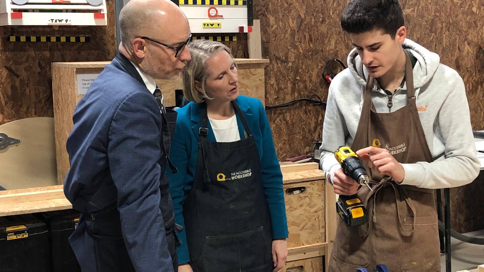 Visit to the Accessible Workshop - Emma Reynolds MP